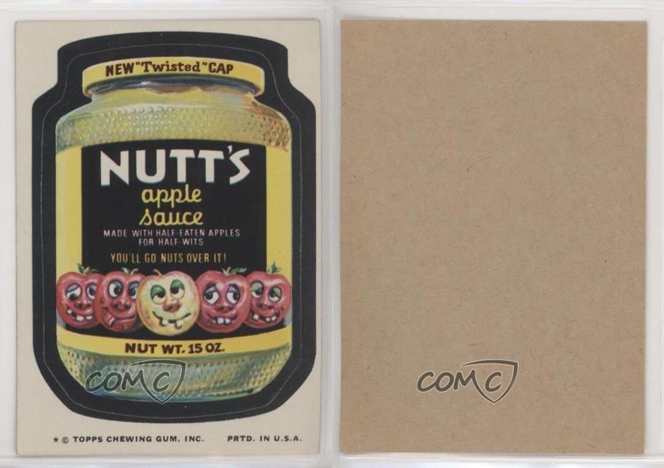 1974 Topps Wacky Packages Series 10 Nutt's Apple Sauce 0s4 | eBay UK