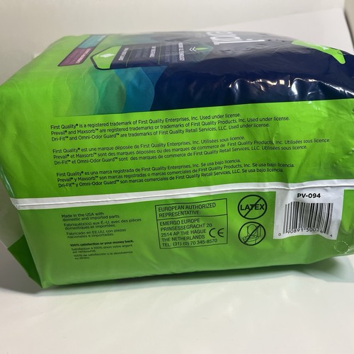 1 Prevail Bariatric Briefs, Ultimate Absorbency, Size B Up To 100” Pack ...