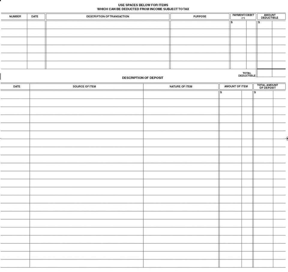 24 LARGE PROFESSIONAL DESK CHECKBOOK TRANSACTION REGISTERS TAX RECORD ...