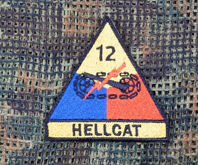 Patch der 12th Armored Division (Hellcat) | eBay.de