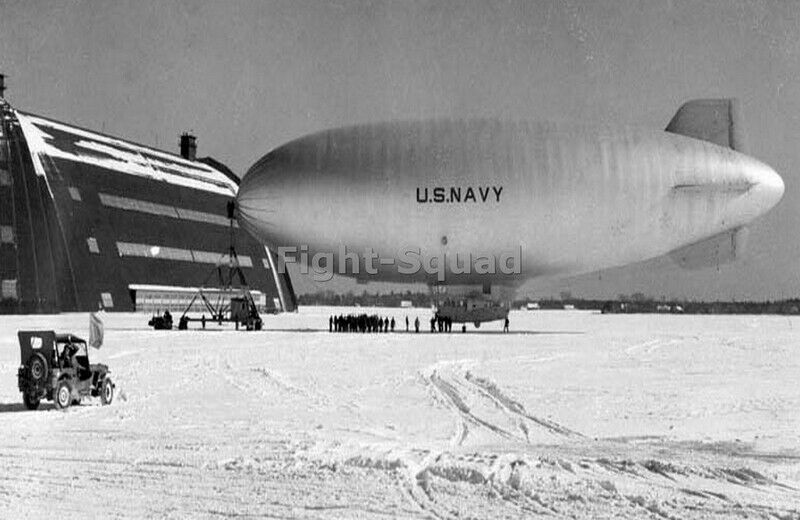WW2 Picture Photo 1944 US Navy K-class airship of Airship Patrol ...