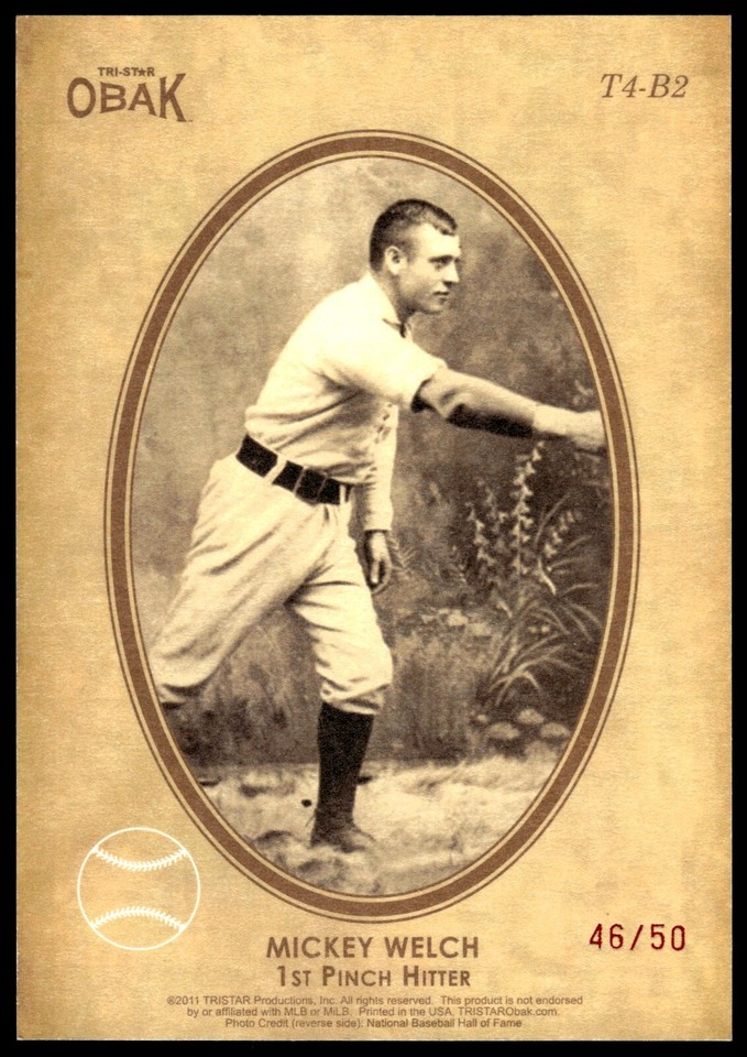 2011 TRI-STAR Obak T4 Cabinets Brown /50 Ron Blomberg / Mickey Welch # ...