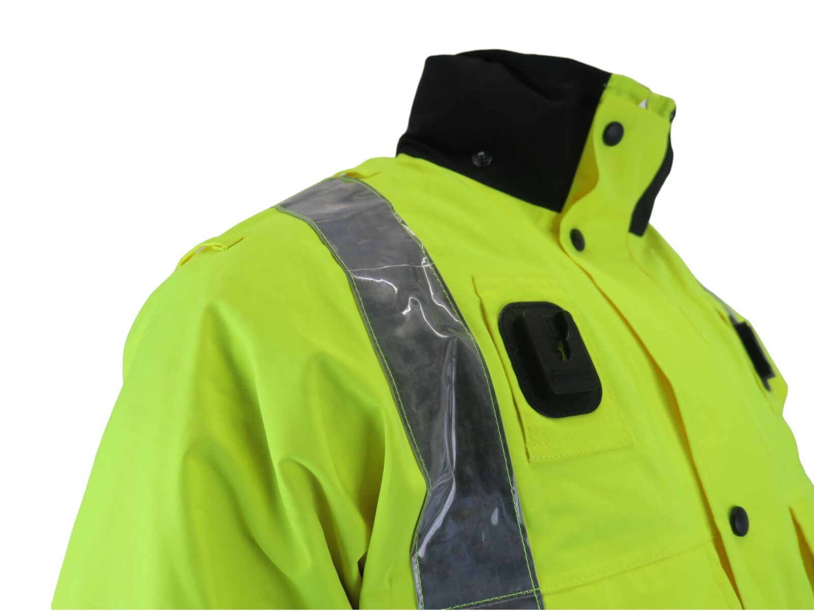 Ex Police Hi Vis Waterproof Jacket Yaffy Model 9 Reflective Safety SIA ...