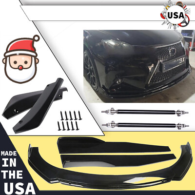 For Lexus RX350 RX350L Front Bumper Lip Splitter Spoiler/ Body Kit Side ...