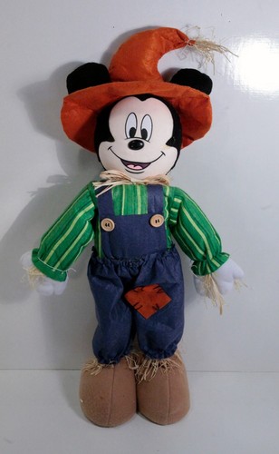 Disney Mickey Mouse Scarecrow Autumn Fall 23" Door Greeter | eBay