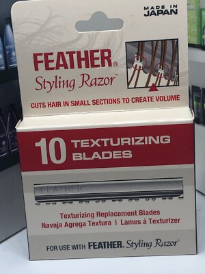 JATAI FEATHER TEXTURIZING STYLING RAZOR BLADES AUTHENTIC MADE IN JAPAN ...