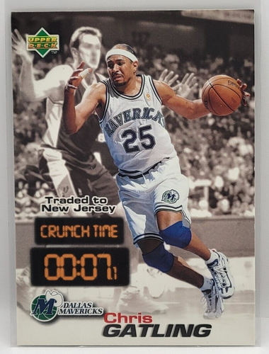 1997 Upper Deck Nestle Crunch Time Chris Gatling Insert Card (Dallas ...