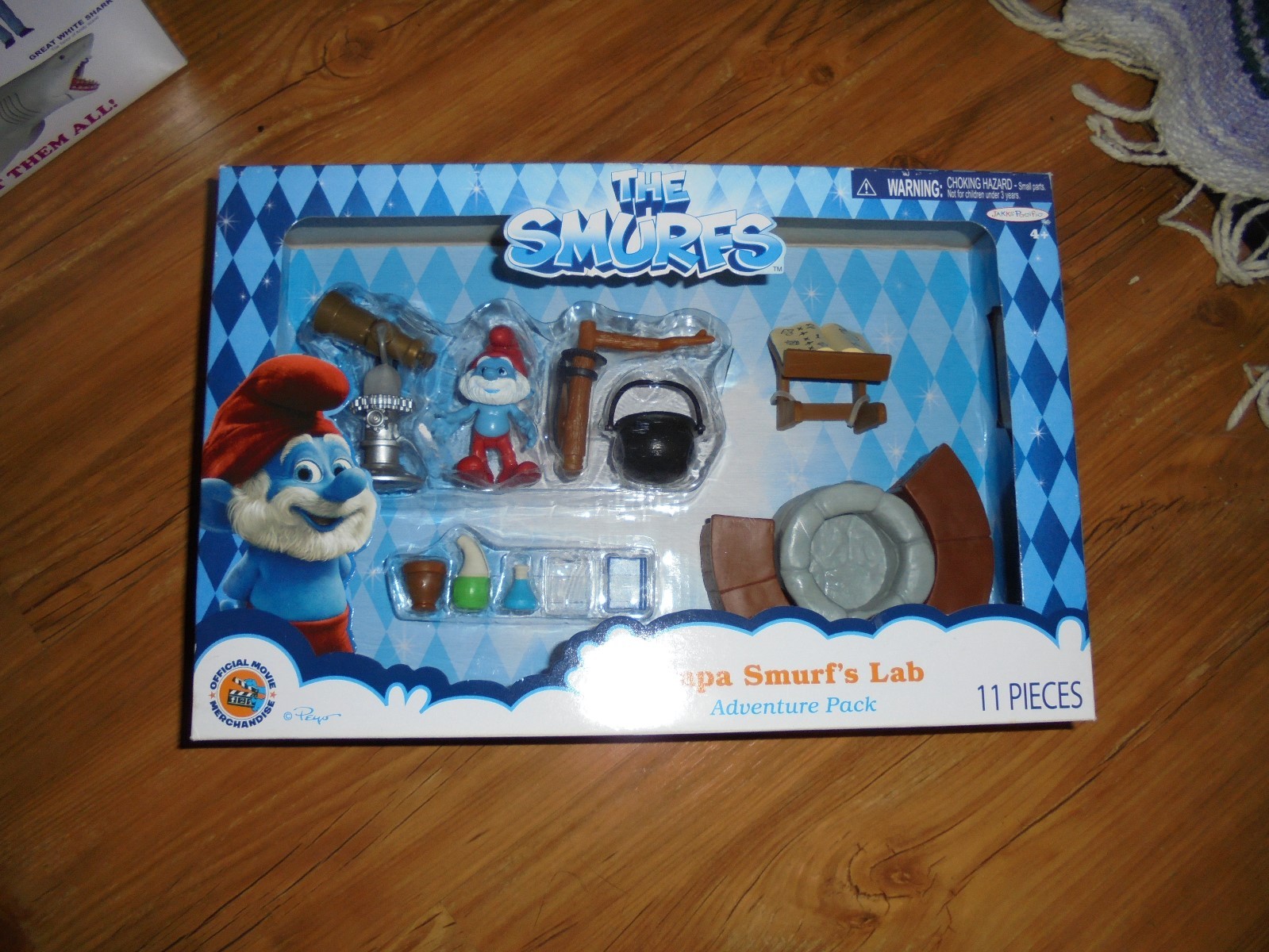 The Smurfs "PAPA SMURFS LAB" (11 piece) Series 1 Adventure Set JAKK ...