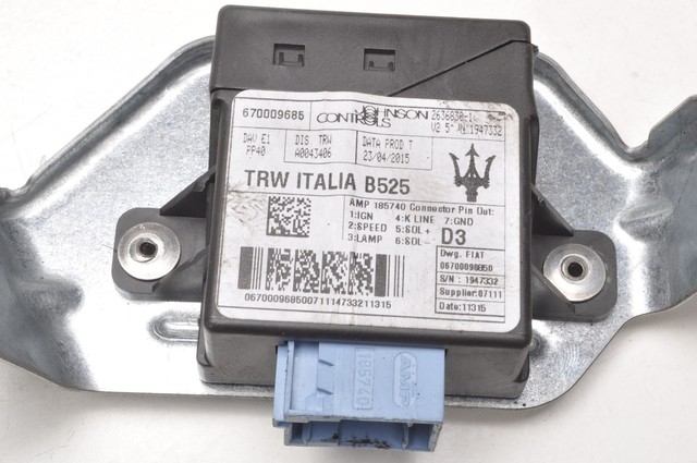 670009685 Modul elektronische Maserati Ghibli Diesel Jahr 2013 A0043406 ...