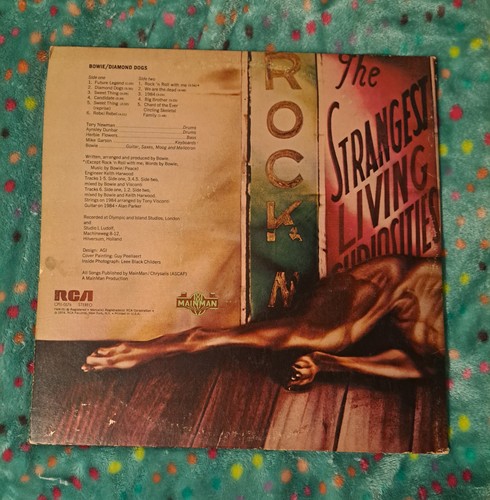 David Bowie: Diamond Dogs, Vintage Gate-Fold Vinyl LP, 1974 | eBay