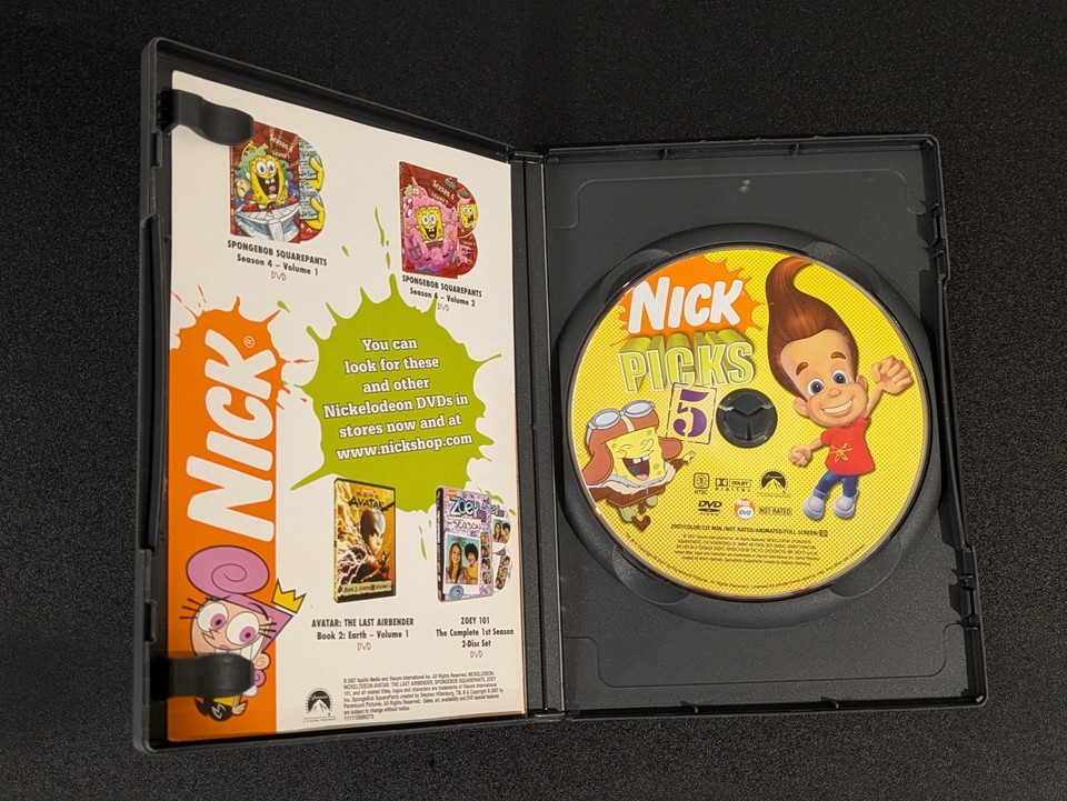 Nick Picks Vol. 5 DVD Nickelodeon SpongeBob Danny Phantom Great Tested ...