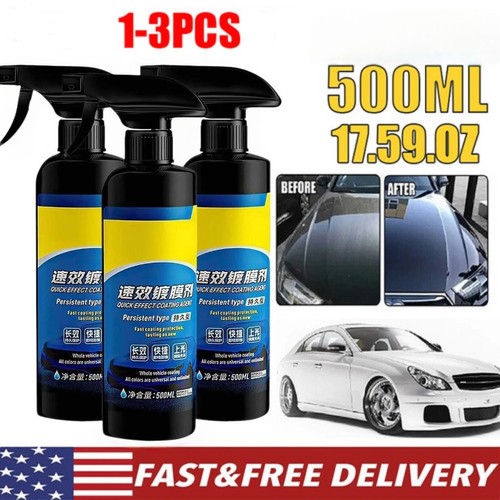 1~3PK Car Coating Protection Spray Quick Wax Polish for Car ...