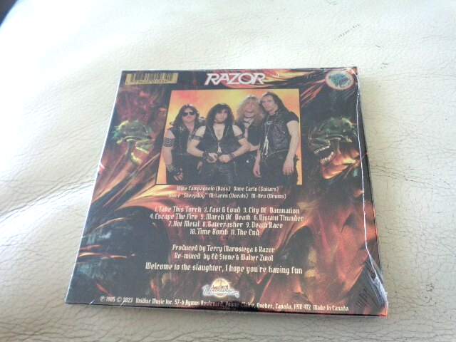 Razor Executioner's Song New CD (2023 Viper DigiSleeve) 1985 Canada ...