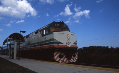 TRI RAIL Railroad Train Locomotive 811 BOCA RATON FL Original 2004 ...