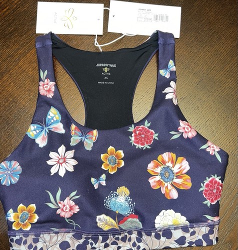 Johnny Was Joy Vanda Bee Active Sports Bra Boho Chic XS NWT | eBay