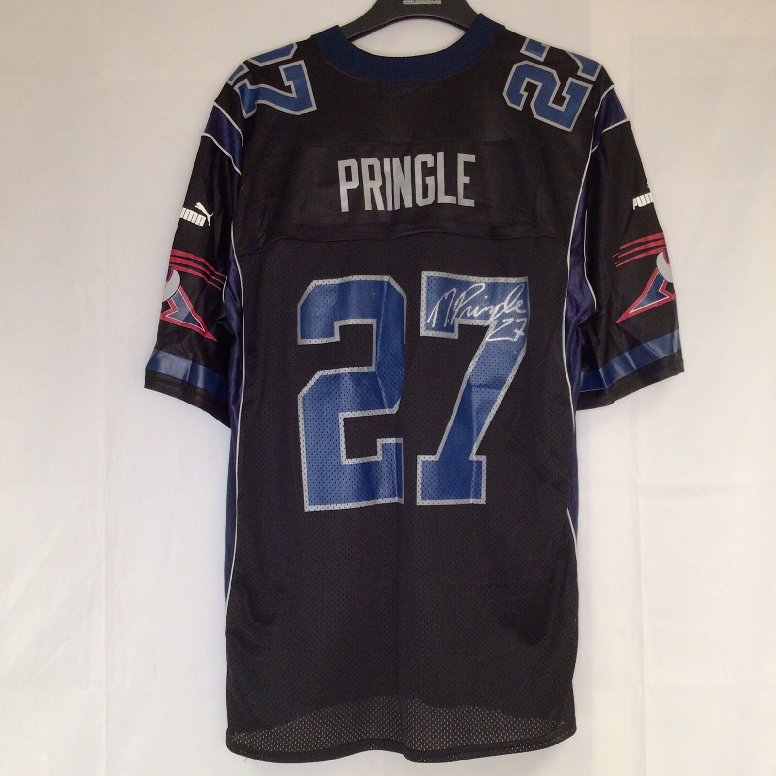 Vintage Puma CFL Mike Pringle Montreal Alouettes Signed Autographed ...