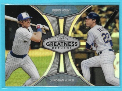 Christian Yelich & Robin Yount 2019 Topps Chrome Greatness Returns ...