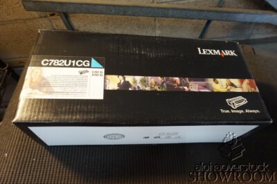 New Sealed Genuine OEM Lexmark C782U1CG Cyan Laser Toner C782 XL X782 ...