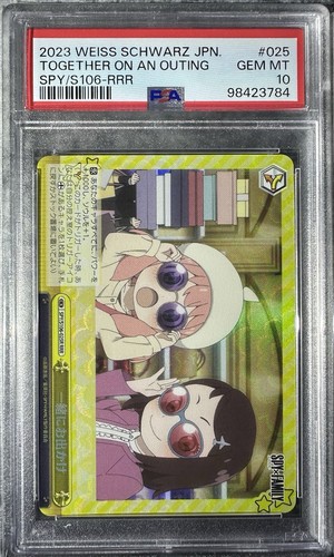 Weiss Schwarz Spy x Family Anya Forger PSA 10 S106-025R Together On An ...