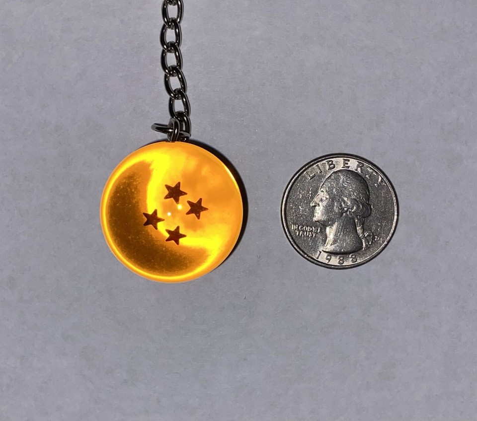 1pc Dragon Ball Shenron Sphere With Four Stars Four-Star Keychain Key ...