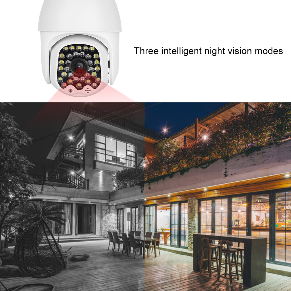 1080P HD Dome Camera Waterproof Outdoor WiFi CCTV With 32 Lights ...
