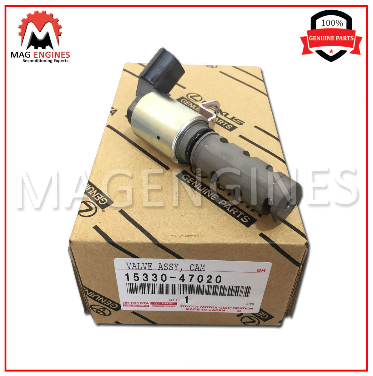 15330-47020 GENUINE OEM VALVE ASSY, CAMSHAFT TIMING OIL CONTROL ...