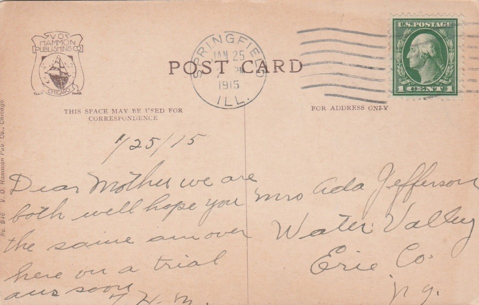 Springfield IL-Illinois, Post Office, Federal building Antique Vintage ...
