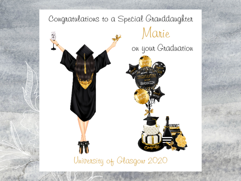 Personalised Graduation Congratulations Card Son Daughter Niece Nephew ...