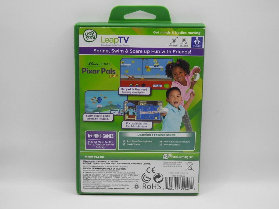 NEW! Leap Frog TV Library Disney Pixar Pals Plus Science Educational ...