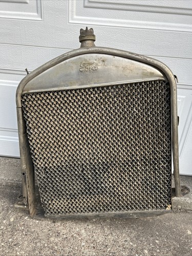 Vintage Ford Model T Model A Radiator Core Grille And Shroud Ford ...