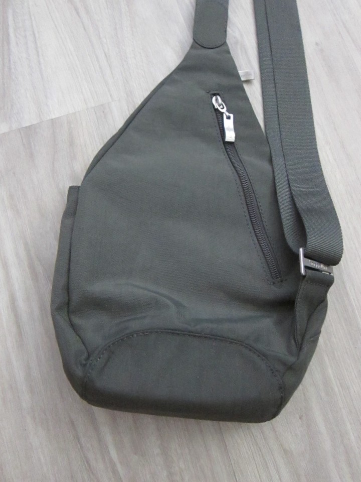Baggallini Mini Sling Crossbody Bag Backpack in Charcoal Gray | eBay