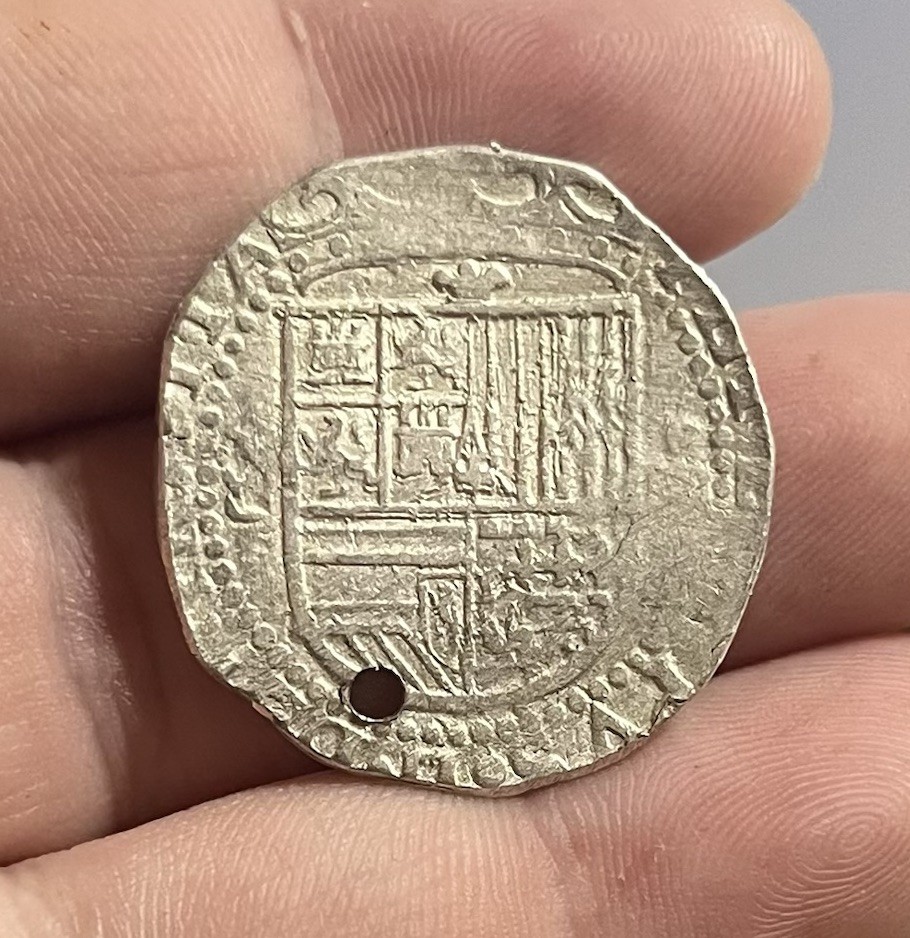 COTEMPORARY MODERN 2 Reale Cob Spanish Colonial Old Coin NOT Silver ...