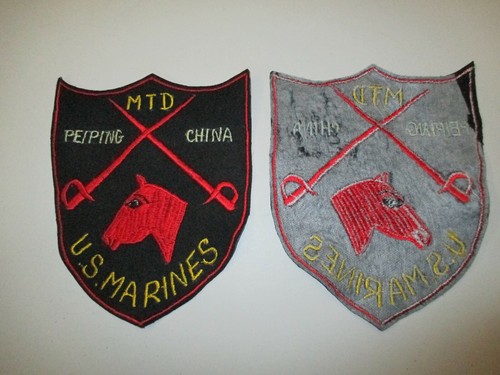 e3243 USMC 1930s Mounted Detachment Peiping China Worn On Horse Blanket ...