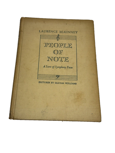 vintage people of note book LAURENCE MCKINNEY GLUYAS WILLIAMS hardcover ...