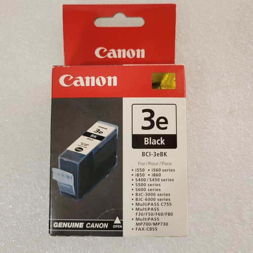GENUINE Canon 3e Black Ink Cartridge BCI-3eBK NEW SEALED | eBay