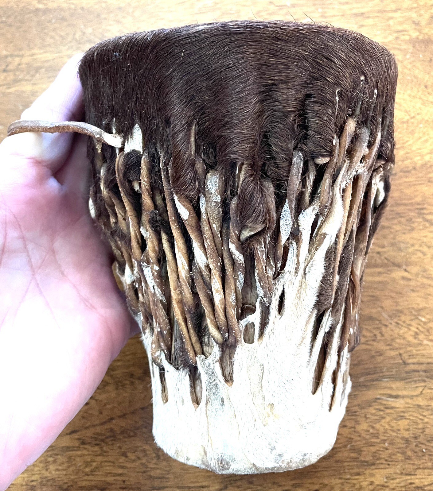 African Goat Skin Rattle Drum Rawhide 7” H Decorative Small Handmade | eBay