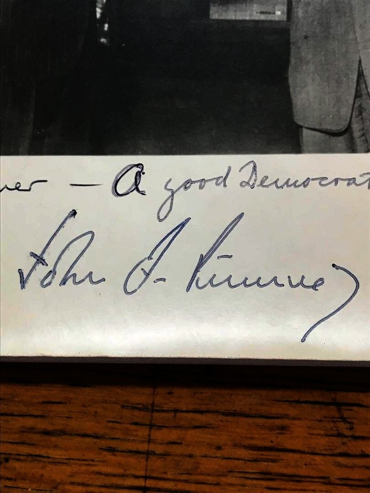 AUTHENTIC signed PRESIDENT JOHN F. KENNEDY AUTOGRAPH PHOTOGRAPH 1962 ...