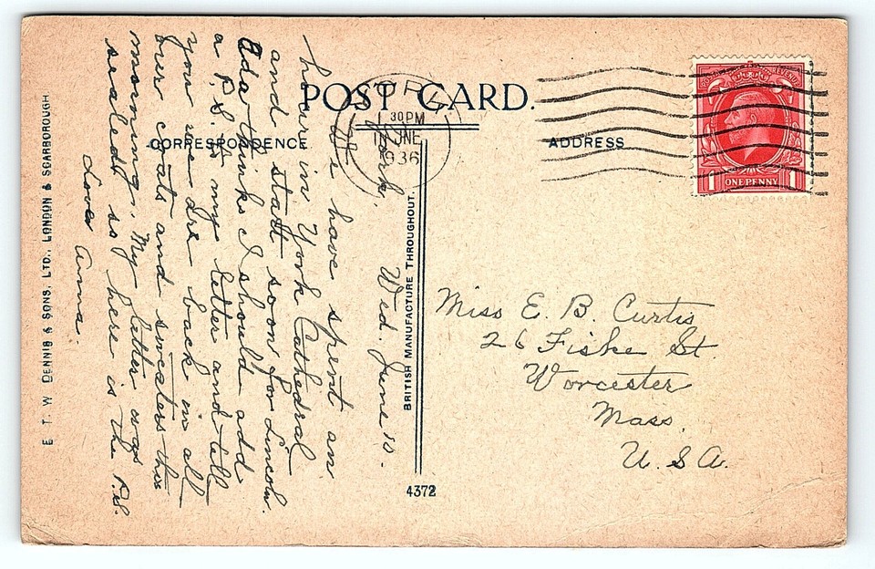 1936 YORK ENGLAND PRECENTORS COURT ARTIST RENDERING LOVELY POSTCARD P3598 | eBay UK