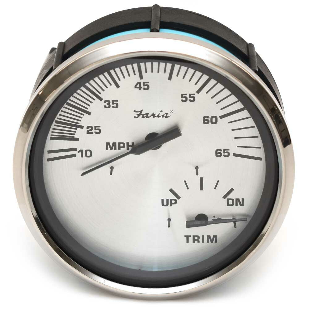 Faria Beede Boat Multifunction Gauge GS0017E | Spun Silver 4 3/8 Inch ...
