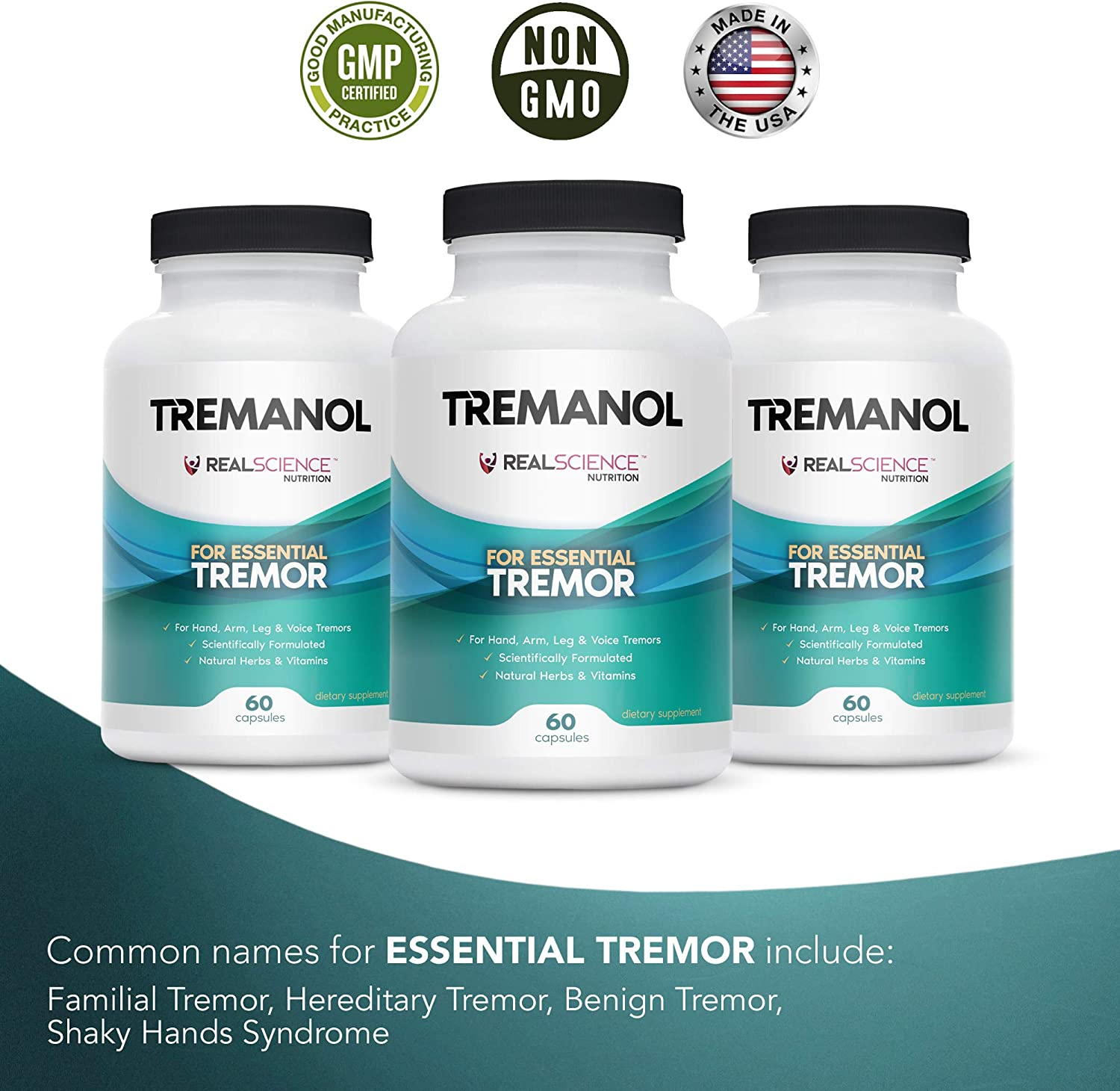 Tremanol Natural Aid for Essential Tremor - Provides Tremor Relief for ...