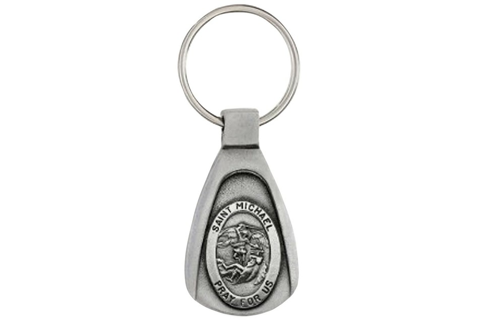 K314-13 St. Michael Pray For Us Key Ring (Made in America) | eBay