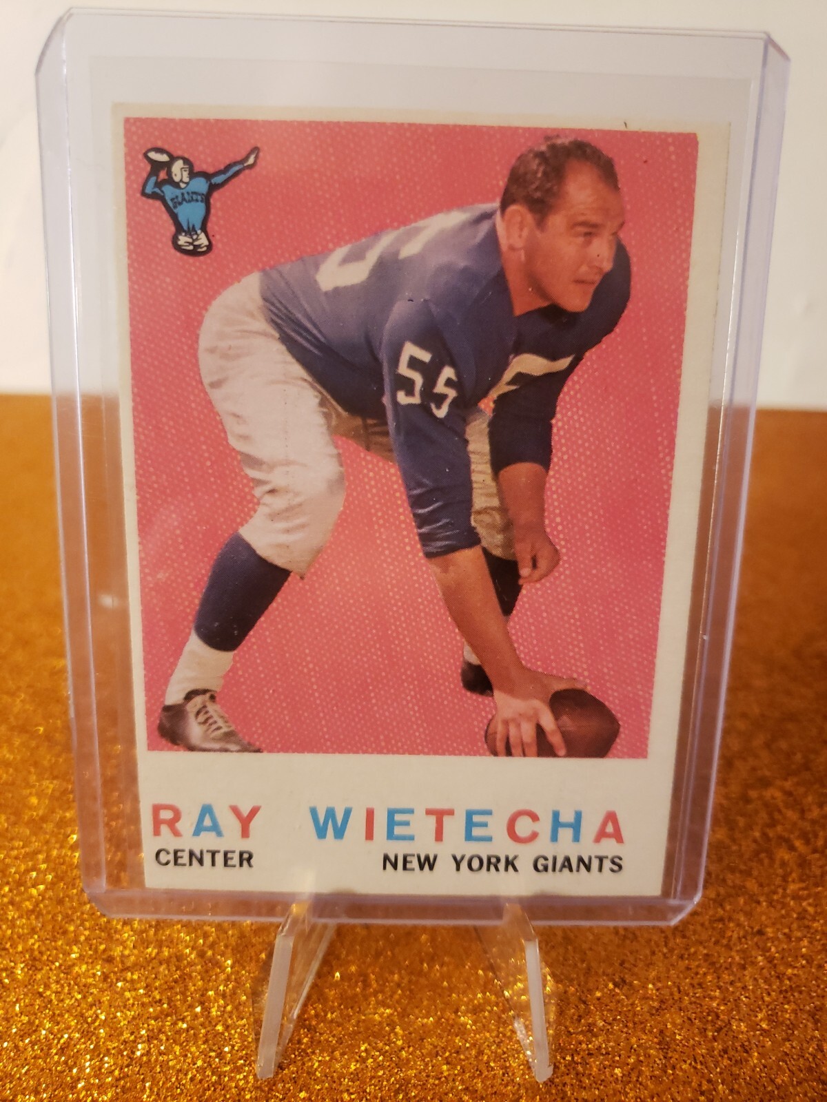 1959 Topps Football #99 Ray Wietecha New York Giants | eBay