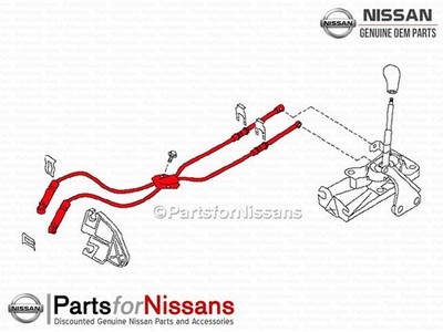 Genuine Nissan Shift Control Cable 34413-ET80A | eBay