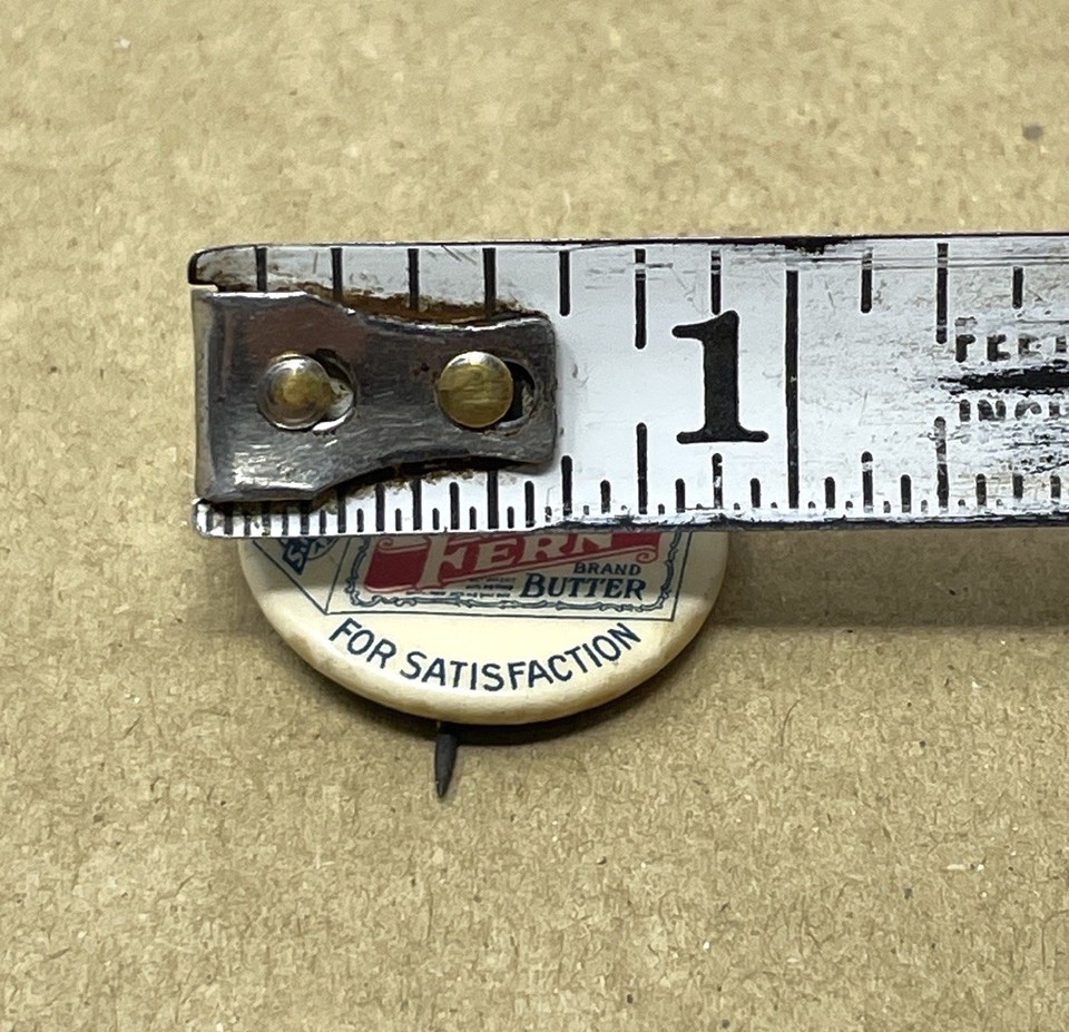 Borden's Fern Butter c1910 Advertising Celluloid Pinback Button Whitehead & Hoag | eBay