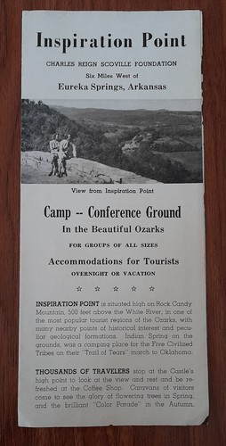Inspiration Point Camp Brochure Eureka Springs Arkansas Ozarks | eBay