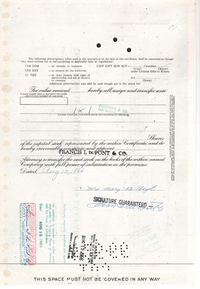 Crowell-Collier Publishing Co - Original Stock Certificate - 1965 ...