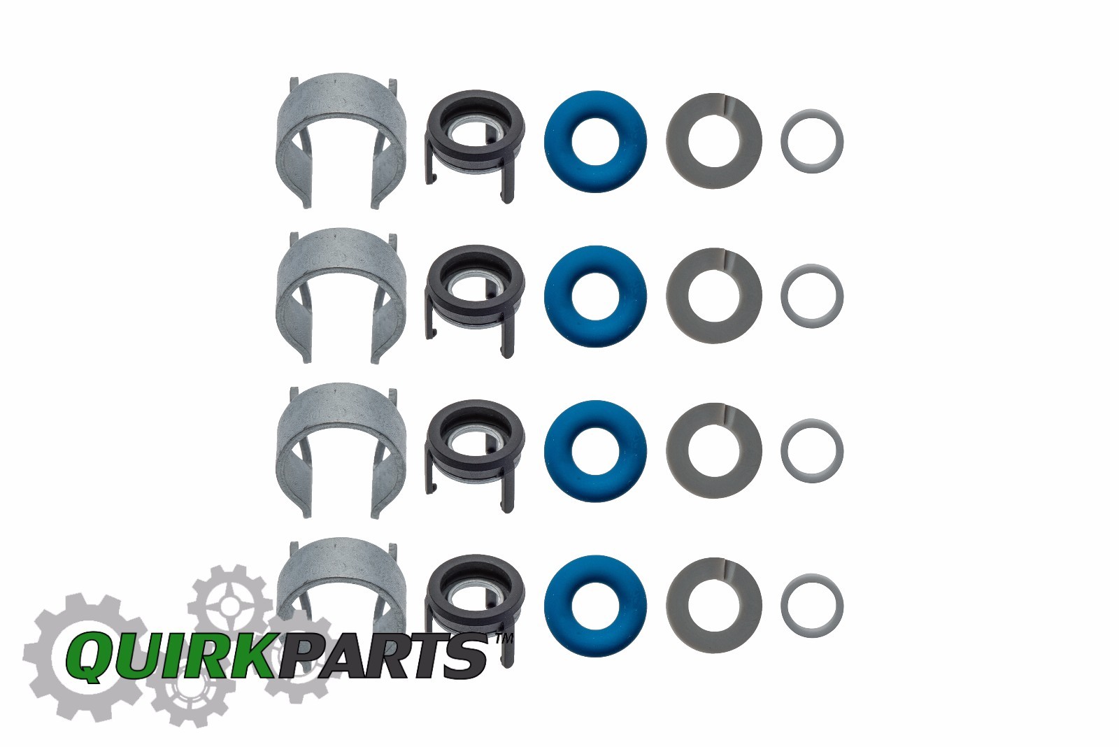 VW Volkswagen Fuel Injector Seal Kit Set of 4 GENUINE OEM Beetle Passat ...