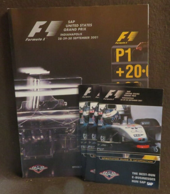 AM11 2001 F1 FORMULA 1 UNITED STATES GRAND PRIX PROGRAM | eBay