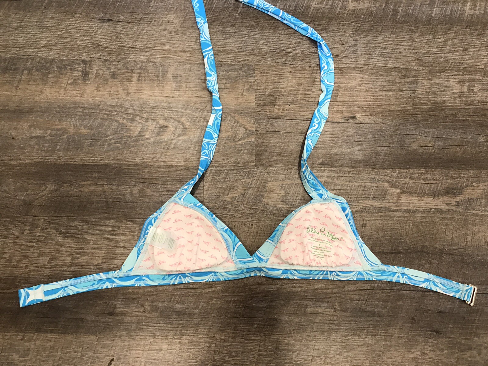 LILLY PULITZER Bailor Bikini String Bikini HALTER Top… - Gem