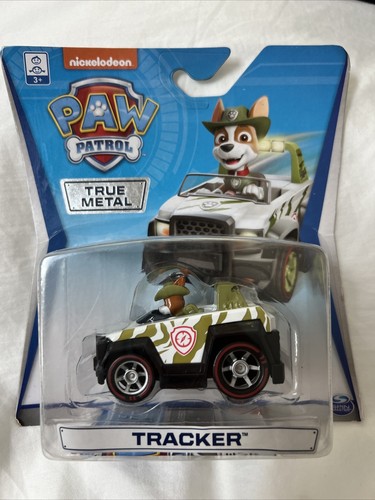 Paw Patrol True Metal TRACKER Collectible Die Cast Vehicle Car Spin ...